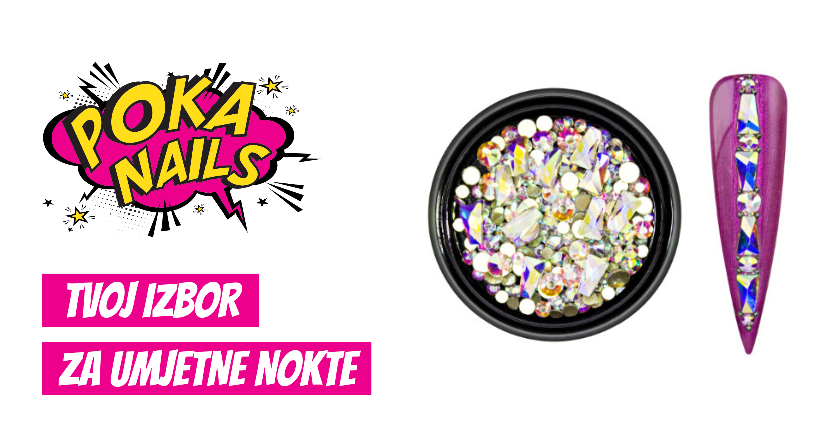 Cirkoni Mix Diamonds #3 | Poka Nails